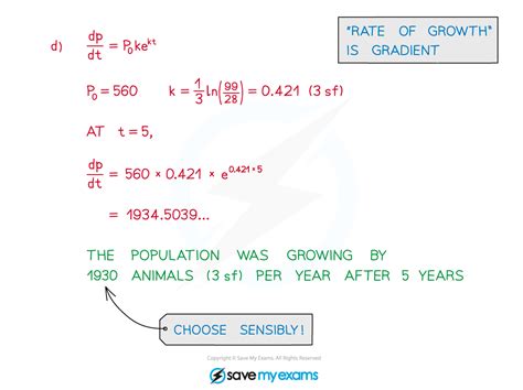 Using Exps And Logs In Modelling Ocr A Level Maths Pure Revision Notes