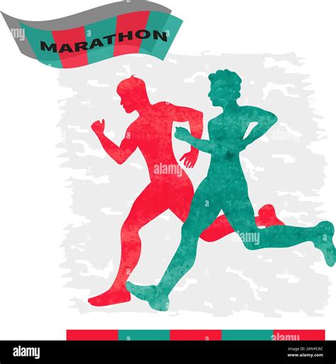 Marathon Vector Running Marathon Vector Art Icons And Graphics For