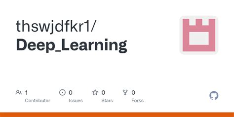 Github Thswjdfkr1deeplearning