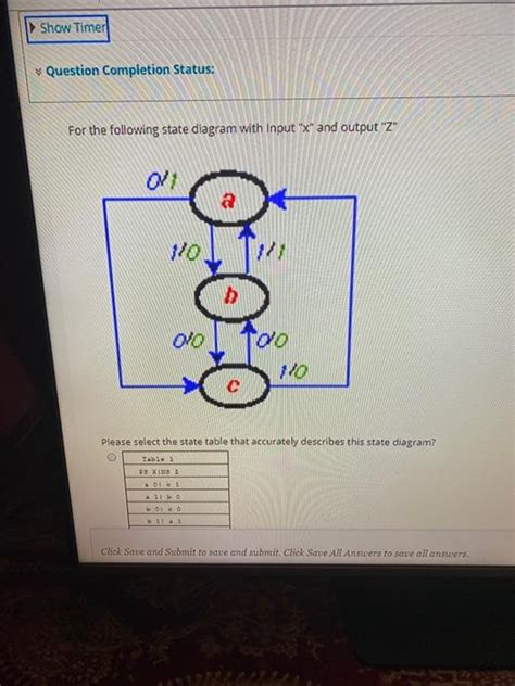 solved show timer question completion status for the