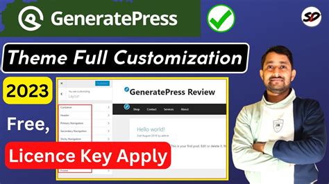 generatepress theme customization 2023 full theme settings explained make your website