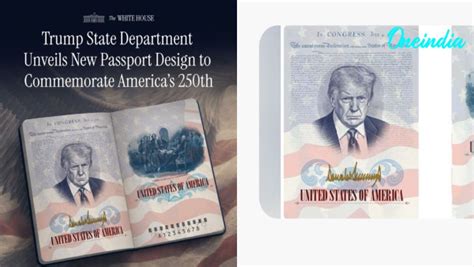 Donald Trumps Face On Us Passport 250th Anniversary Move Triggers