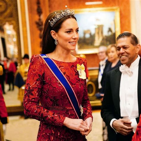 Princess Kate Stuns In Lotus Flower Tiara At Buckingham Palace Reception Good Morning America