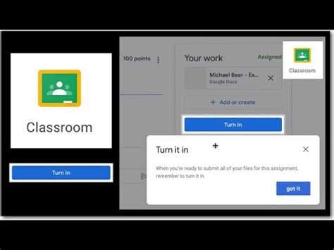 Turning In Assignments On Google Classroom YouTube