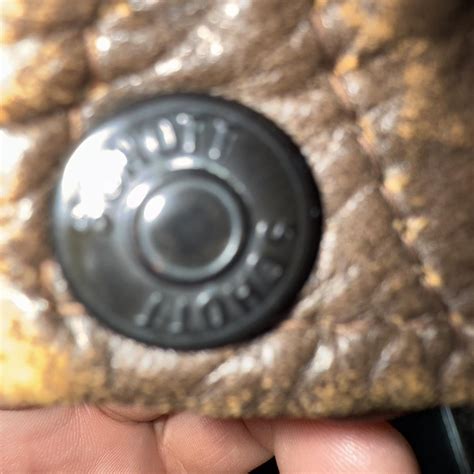 Vintage Schott Brown Leather Bomber Jacket With A Depop