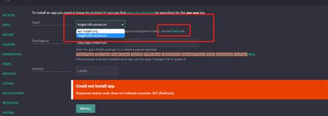 Could Not Install App Response Status Code Does Not Indicate Success 302 Redirect · Issue
