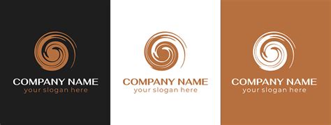 둥근 나선형 로고 소용돌이치는 우아한 직물의 파도 독특한 럭셔리 디자인 로고 패션 스튜디오 부티크 스파 센터를 만들기위한