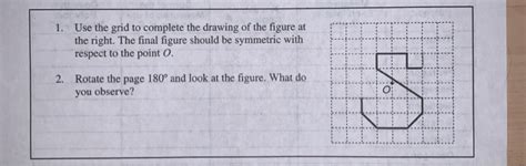 Solved Use The Grid To Complete The Drawing Of The Figure Chegg