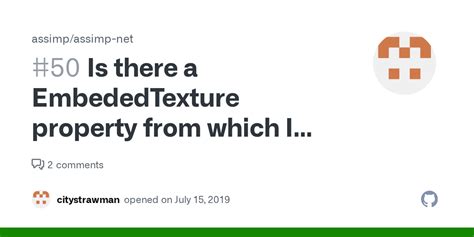 Is There A Embededtexture Property From Which I Can Get The Texture Image Reference · Issue