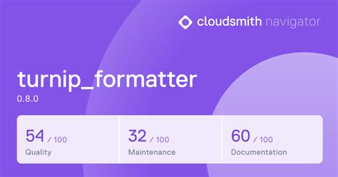 Turnipformatter 080 Rubygems Package Quality Cloudsmith Navigator