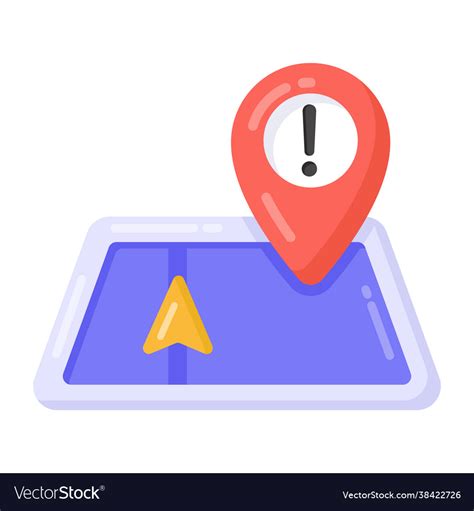 Location Error Royalty Free Vector Image Vectorstock
