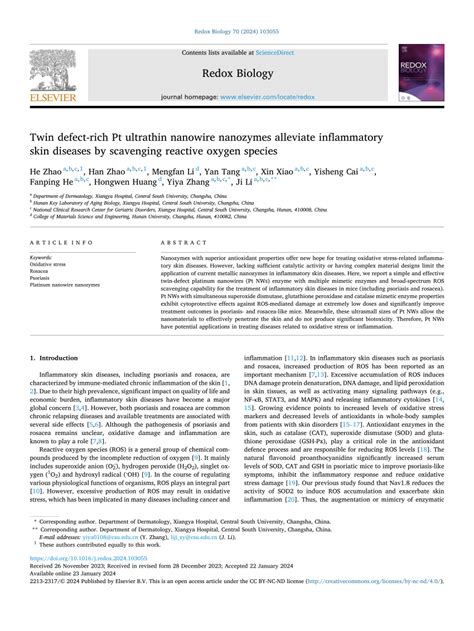 Pdf Twin Defect Rich Pt Ultrathin Nanowire Nanozymes Alleviate