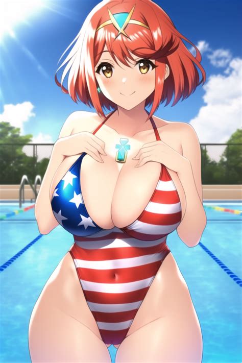 Rule 34 1girls Ai Generated American Flag Core Crystal Hair Ornament Happy Nai Diffusion One