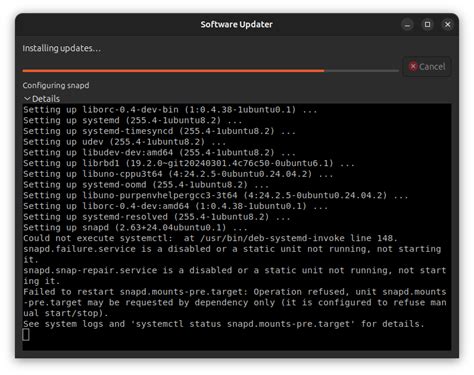 Apt Update Failed Could Not Execute Systemctl Ask Ubuntu