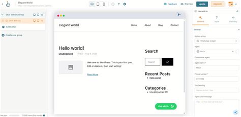 how to create a floating sticky button in wordpress ultimate blocks