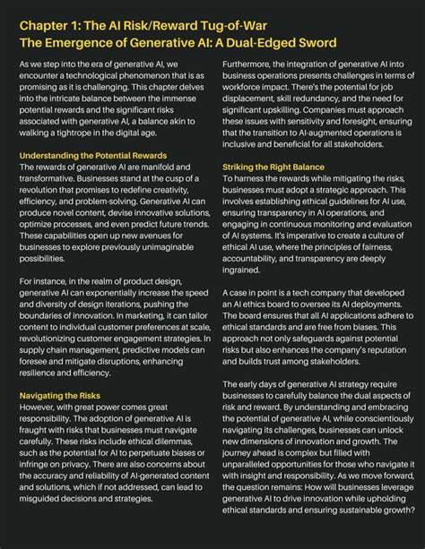 Generative Ai Guide To Business Implementation Pdf Technology Industry Industries