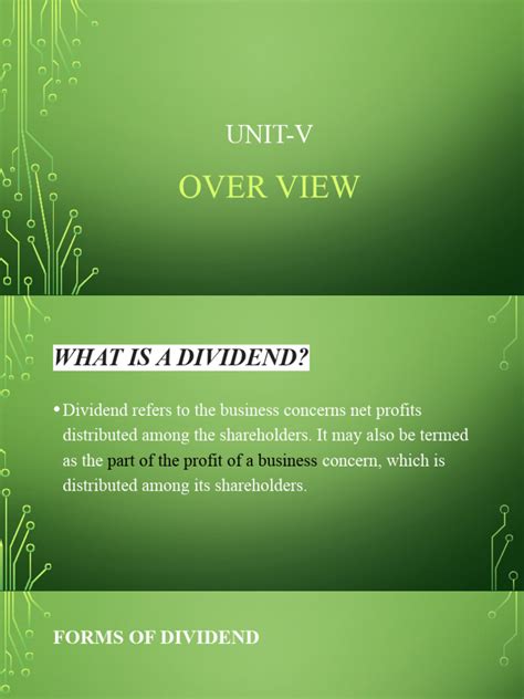 Unit V Overview Pdf