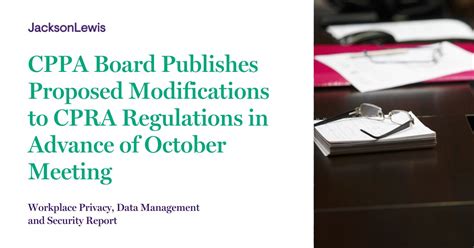 Benjamin L On Linkedin Cppa Board Publishes Proposed Modifications To