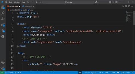 I Create Simple Sections Using Html Css 🎨 I Created A Simple Website