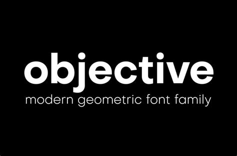 Objective Font Family Dfonts