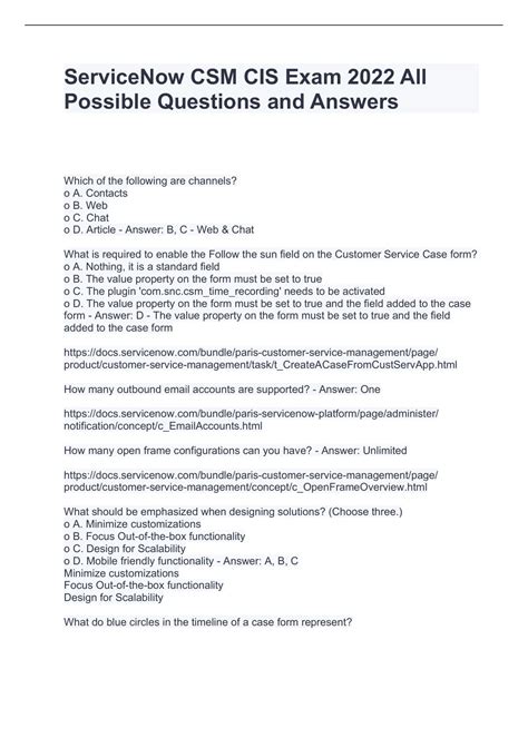 Servicenow Csm Cis Exam 2022 All Possible Questions And Answers Csm Certified Scrum Master