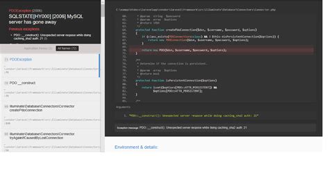laravelからmysqlへ接続できません