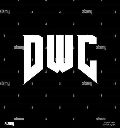 Dwc Letter Logo Design For Technology Company Dwc Logo Design Black And White Color Combination