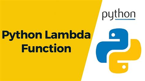 Python Tutorial Lambda Function In Python YouTube