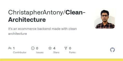 Github Christapherantonyclean Architecture Its A Ecommerce Backend