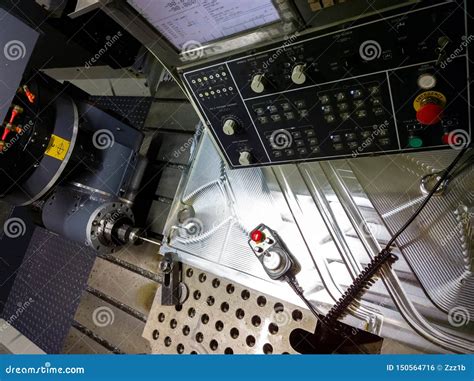 Measuring Process With Ruby Touch Probe On Large Cnc Milling Machine In