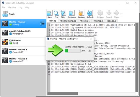 Why Is Macos Mojave Stuck At 20 Im Using Virtualbox Rmojavepatcher
