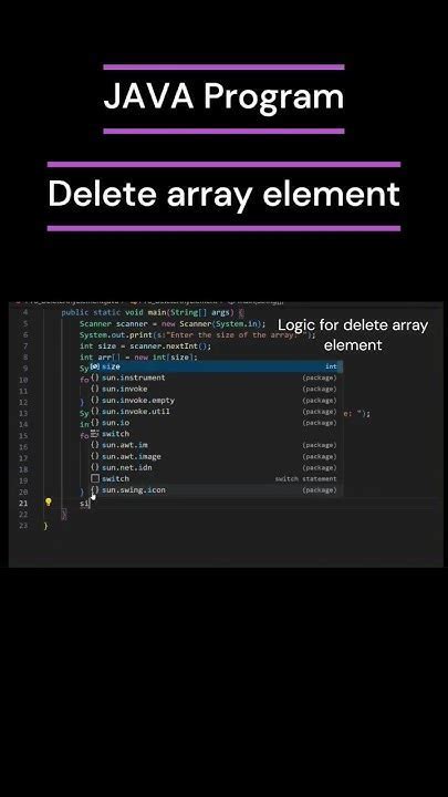 How To Remove An Element From An Array Java Imaginative Minds