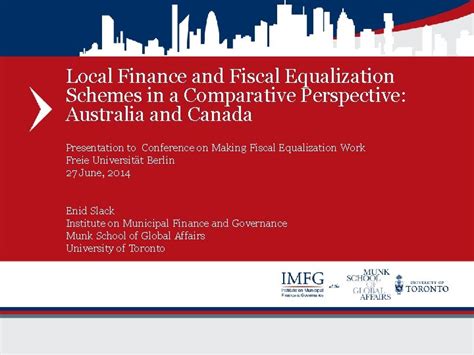 Local Finance And Fiscal Equalization Schemes In A