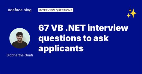67 Vb Net Interview Questions Adaface