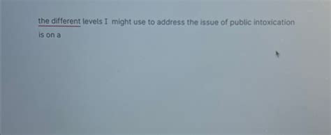 Solved the different levels I might use to address the issue | Chegg.com
