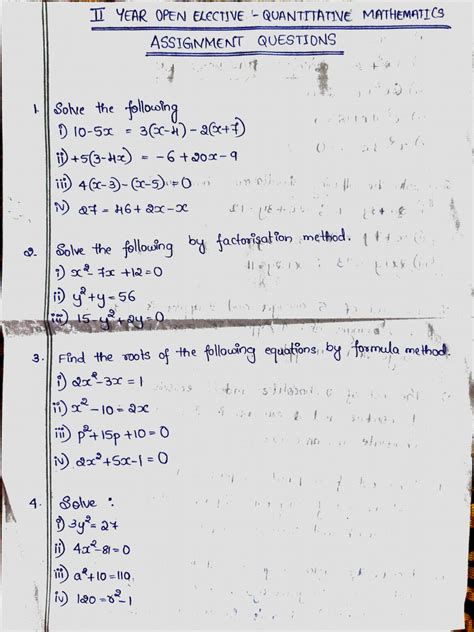 Assignment Questions Pdf