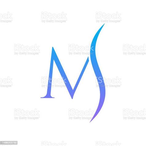 Ms 모노그램 로고 벡터 디자인 일러스트레이션 알파벳 M에 대한 스톡 벡터 아트 및 기타 이미지 알파벳 M 로고 알파벳 S Istock
