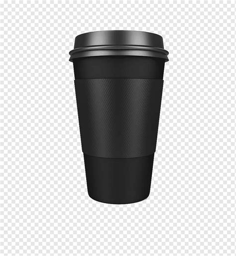 검은 플라스틱 텀블러 그래픽 아트 커피 컵 플라스틱 뚜껑 찻잔 크리 에이 티브 블랙 커피 컵 검은 머리 카페 커피 숍 Png Pngwing