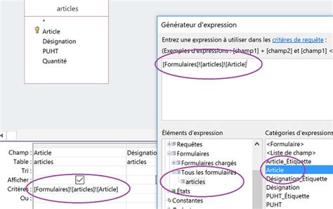 Interactions Vba Entre Les Objets Access