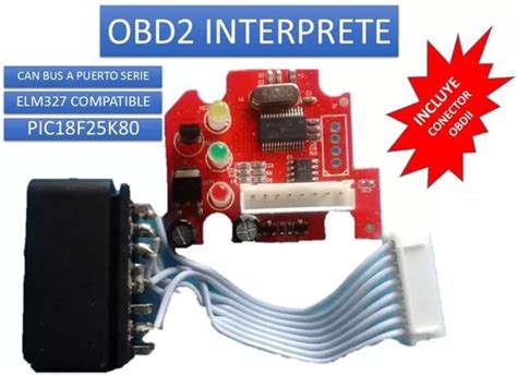 modulo interprete elm327 obd2 a uart conector arduino en venta en