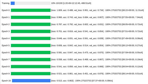 Progress Bar Is Stuck At Almost Finishing An Epoch · Issue 34