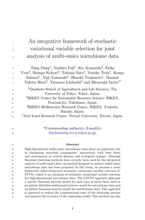 Pdf An Integrative Framework Of Stochastic Variational Variable