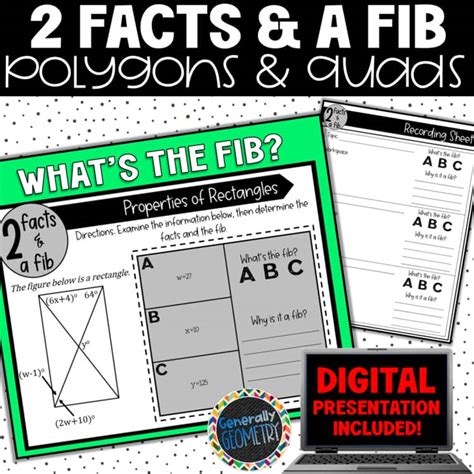 Polygons And Properties Of Quadrilaterals Two Truths And A Lie Geometry