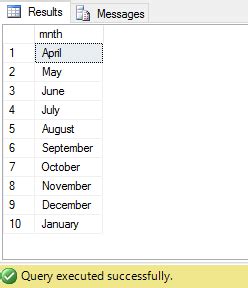 Months Between Two Dates In Sql Server With Starting And End Date Of