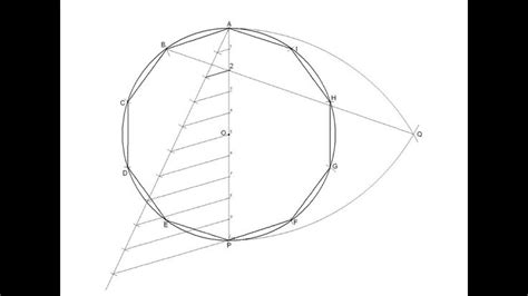 General Method To Draw Regular Polygons Inscribed In A Circle Regular Polygon Drawings Polygon