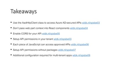 Connect Sharepoint Framework Solutions To Apis Secured With Azure Ad Ppt