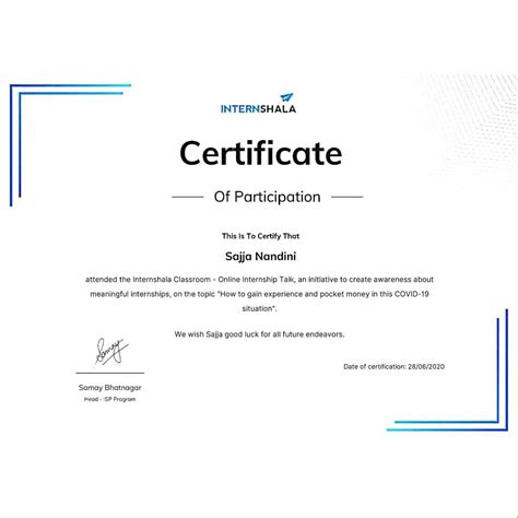 Nandini Sajja On Linkedin Learning Experience Internshala