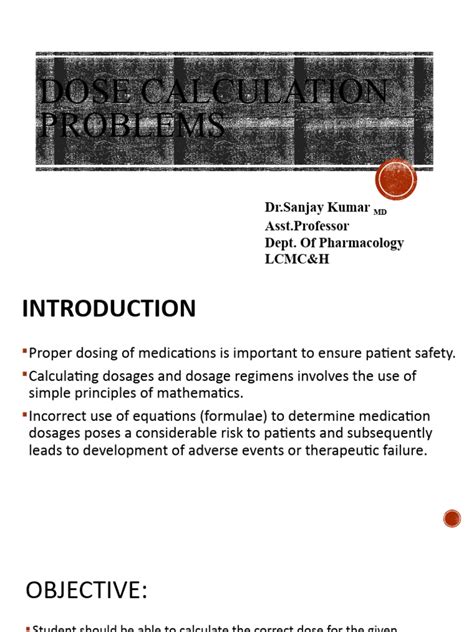 Dose Calculation Problems Pdf Intravenous Therapy Anemia
