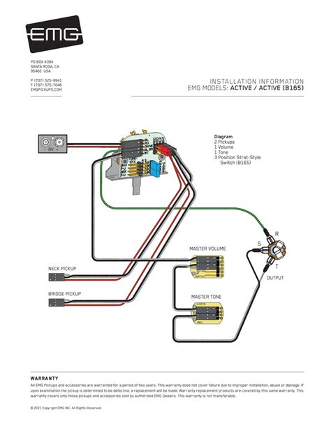 Active Pickups Wiring Diagram