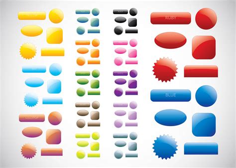 free web buttons vectors vector art and graphics